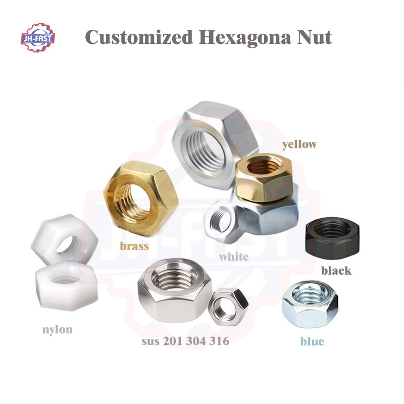 DIN 934 Hex Nuts Stainless Steel 304 316 A2-70 M4 M5 M6 M8 M10 M12 M16 ...