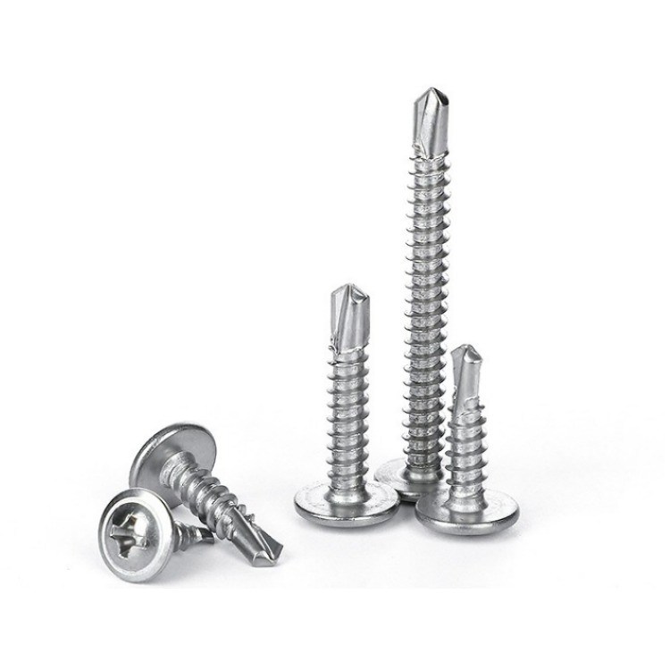 SUS304 Modified Truss Wafer Head Tek Roofing Self Drilling Screws for Sheet Metal Tapping Screws
