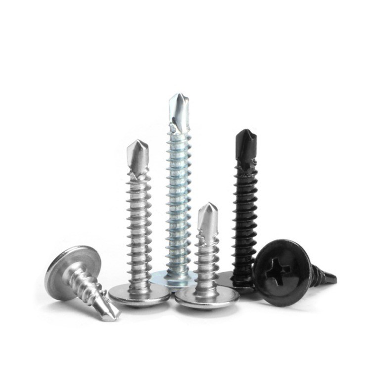 SS304 410 Stainless Steel Modified Phillips Truss Wafer Head Tek Roofing Self Drilling Screws